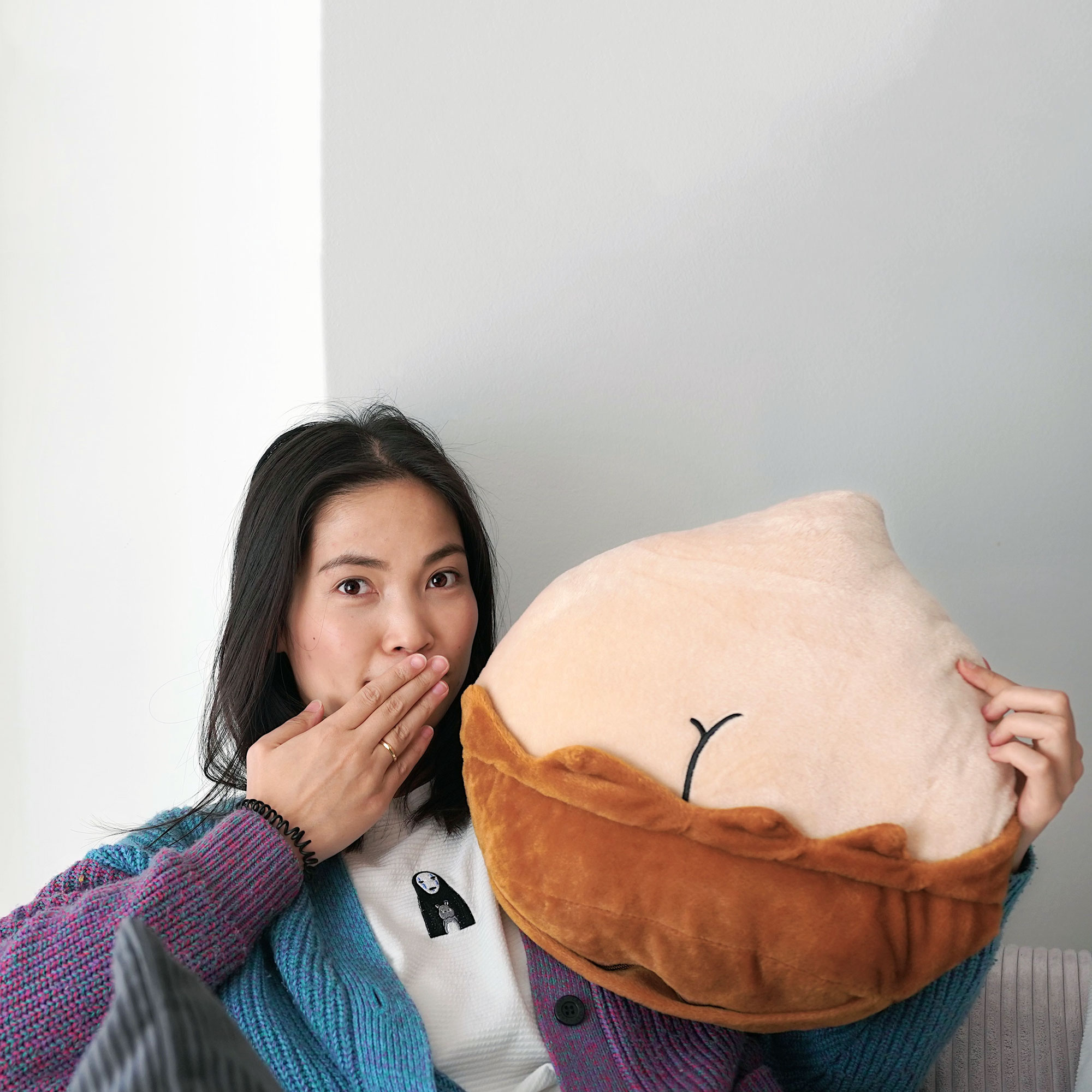 moodrush - Hazelnut Plush Pillow Shop Pocket Hazel Merch