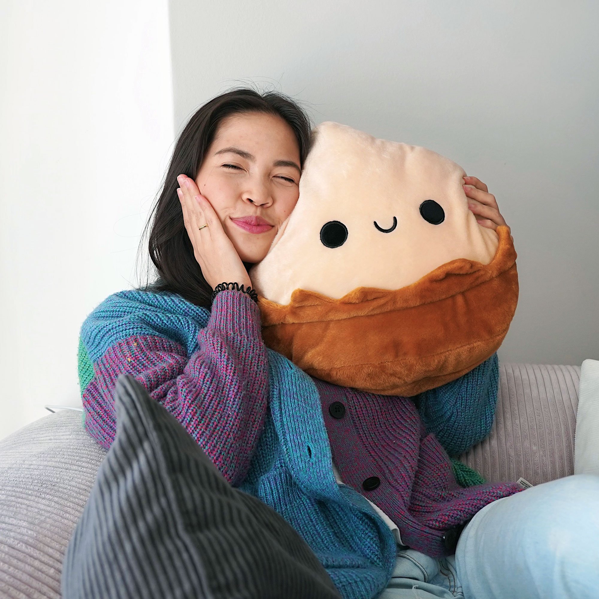 moodrush - Hazelnut Plush Pillow Shop Pocket Hazel Merch